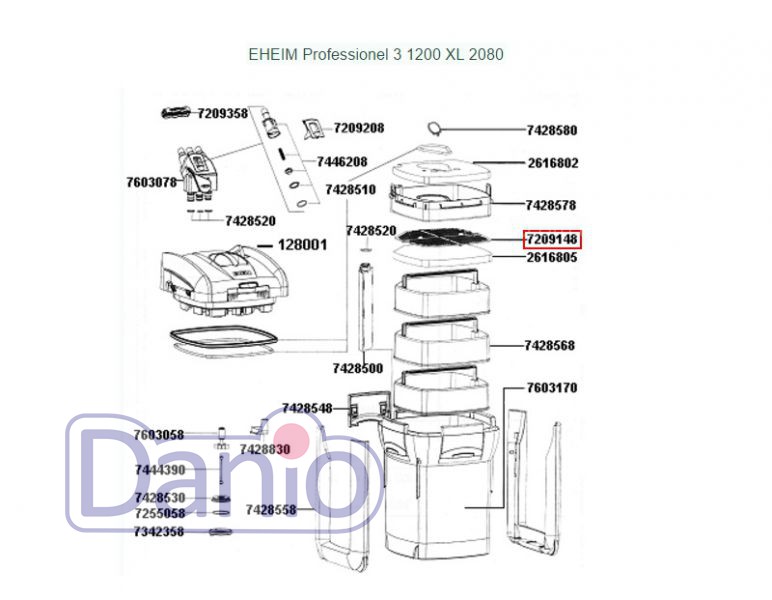 Eheim Решетка Eheim для 2080, 2180, цена на Запчасти и комплектующие ...