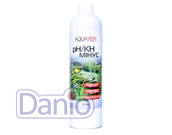 Купить Aquayer pH/KH минус 500 мл - в ИМ danio.com.ua